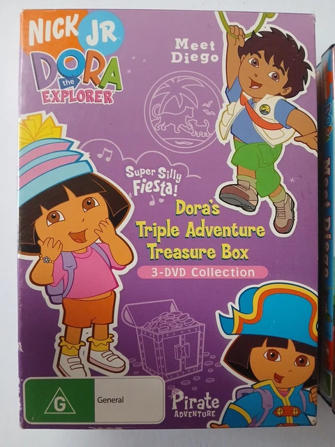 DORA THE EXPLORER - Dora's Triple Adventure Treasure Box 3 - DVD ...
