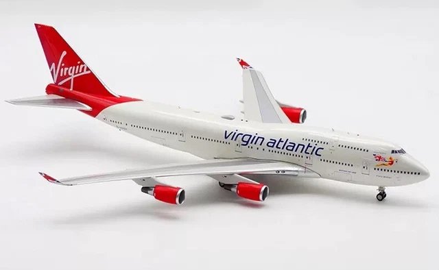 1:200 B MODELS Virgin Atlantic Airways Boeing 747-400 G-VROY W/ Stand £ ...