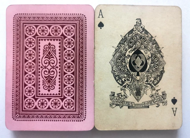 ANTIQUE GOODALL PLAYING CARDS AESTHETIC MOVEMENT 32 CARDS 1890s UK FREE ...