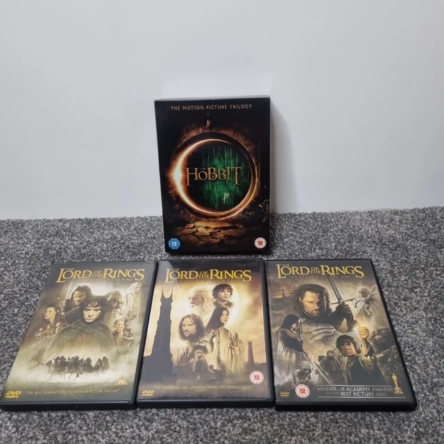 THE LORD OF the Rings Trilogy & The Hobbit Box Set DVD Bundle EUR 9,33 ...