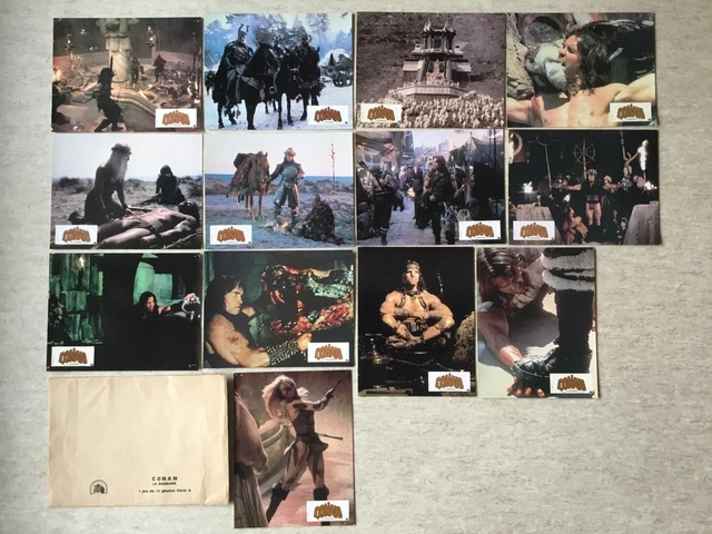 13 PHOTOS CINÉMA originales Conan Le barbare (EO 1982 French Lobby Cards Set) EUR 180,00 ...