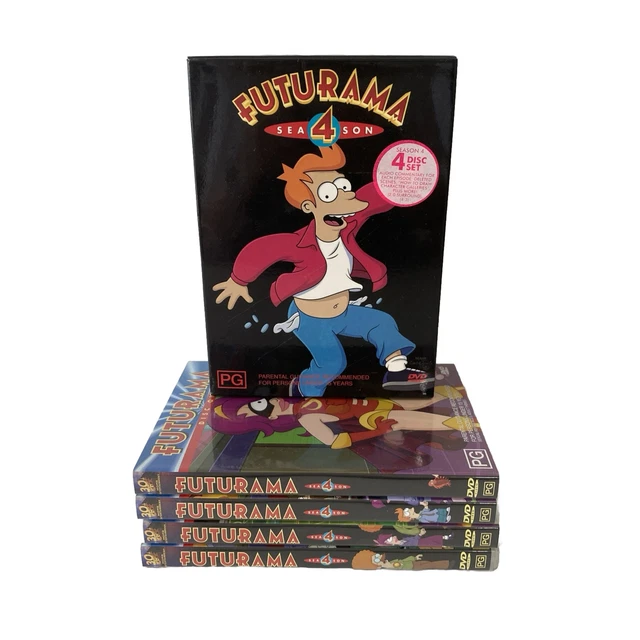 FUTURAMA SEASON 4 DVD 4-Disc Box Set Region 4 Comedy Animation Deleted ...