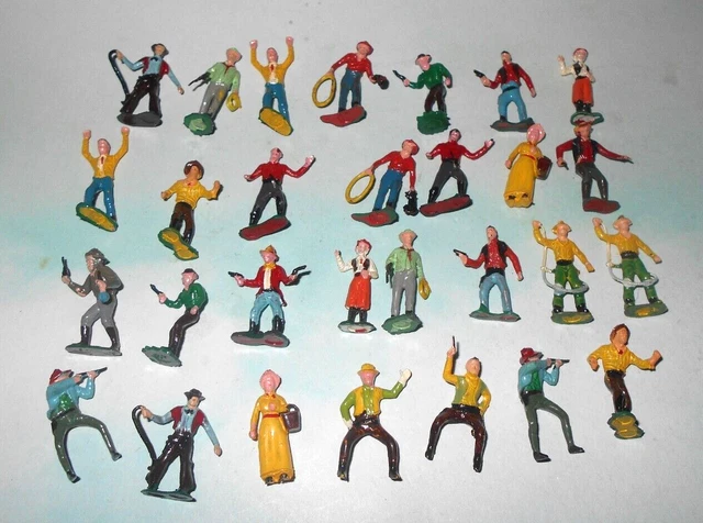 VINTAGE 1960S MARX Miniature Masterpiece Western Play Set Hard Plastic ...