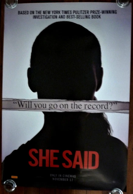 SHE SAID ORIGINAL 2022 Australian Advance One Sheet Movie Poster Lola ...