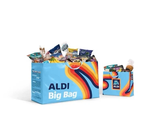 2025 THE ALDI Big Bag Collection Heritage Rainbow Stripe Tote CONFIRMED ...