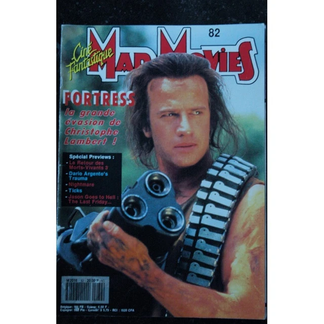 CINÉ FANTASTIQUE MAD MOVIES n° 82 - 1992 - CHRISTOPHE LAMBERT FORTRESS ...