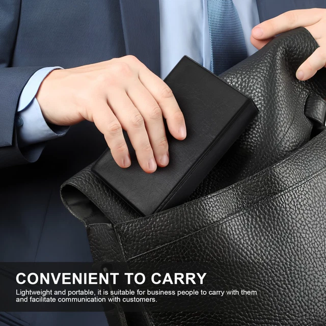 BUSINESS CARD BOOK Name Card Pocket Credit Card Storage Holder Business ...