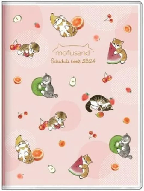 SUNSTAR STATIONERY MOFUSAND Mofusando 2024 Notebook Monthly A6 Fruit Schedule EUR 49,46 ...