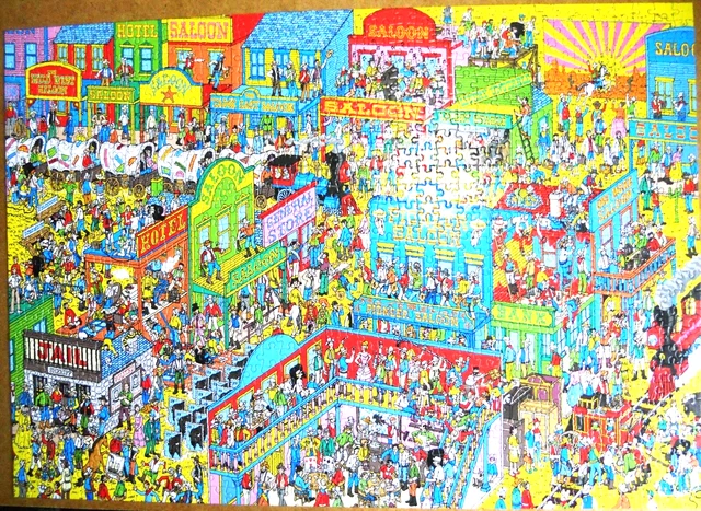 DOVE SI TROVA Wally? Puzzle Wild West 1000 pezzi Wild Wild West ...