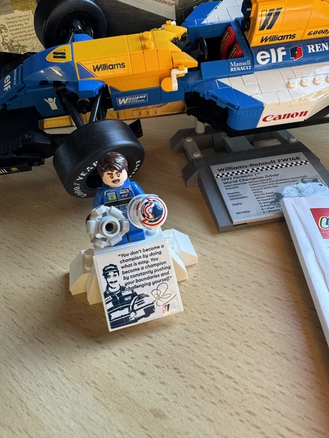 LEGO ICONS WILLIAMS Racing FW14B & Nigel Mansell - F1 Car Model Set for ...