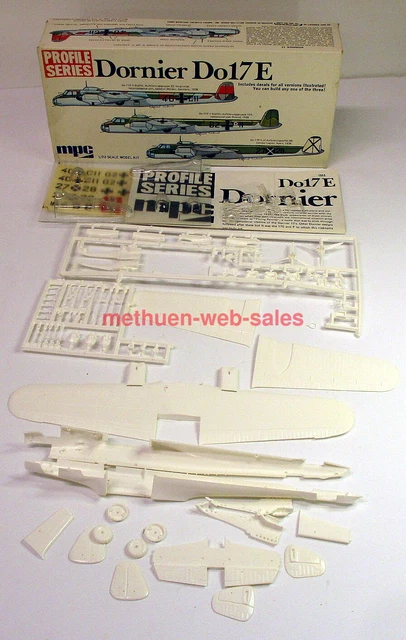 MPC 1513~DORNIER DO.17E~1/72~GERMAN Luftwaffe~Model Plane Kit~Profile ...
