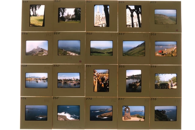 LOT DE 57 diapositives, France 1958, slides 24x36 mm, Kodachrome ...
