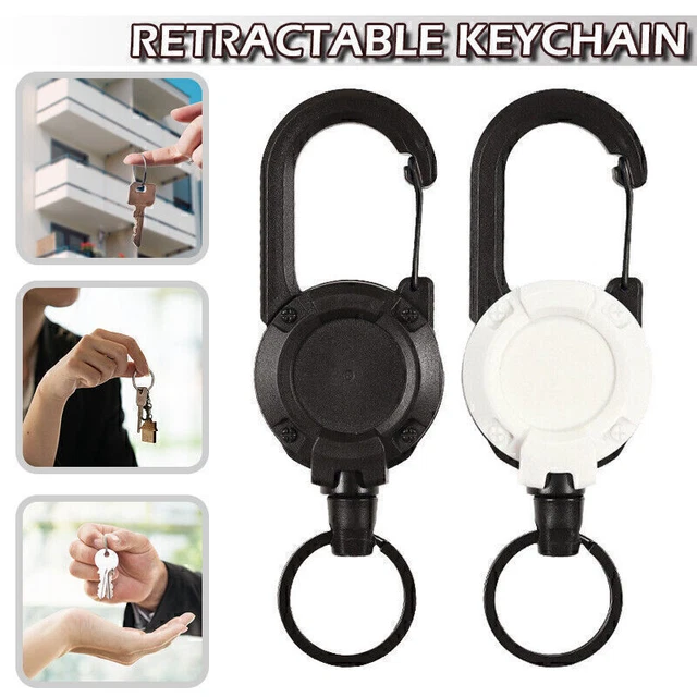 KEY ROLL KEY ring yo-yo "Anchor Key" with extendable steel cable J2V2 £ ...