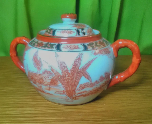 JAPAN PORZELLAN ZUCKERDOSE Nippon Tokusei Morimura Noritake frühe Showa ...