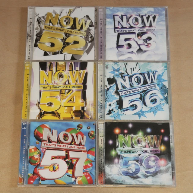 NOW THAT'S WHAT I Call Music CD Bundle - 52,53,54,56,57,59 - 2002, 2003 ...
