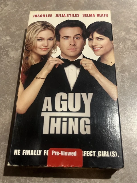 A GUY THING VHS Jason Lee Julia Stiles Selma Blair **BLOCKBUSTER ...