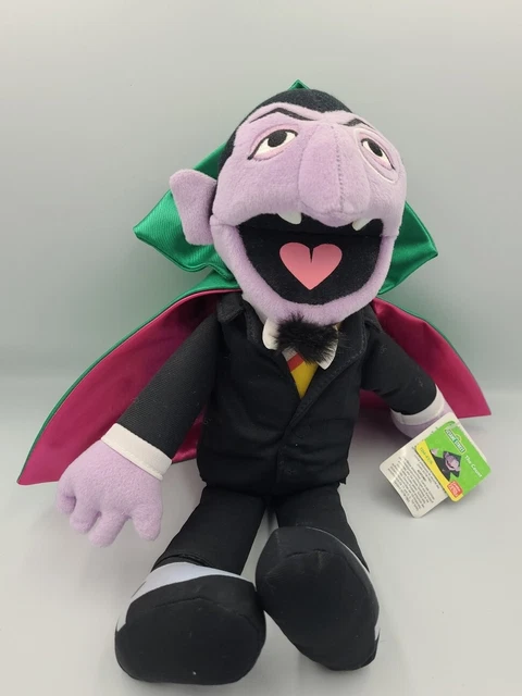SESAME STREET COUNT Von Count Muppet Dracula Vampire Plush Soft Toy ...