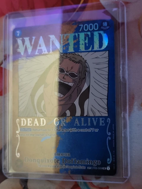 DONQUIXOTE DOFLAMINGO WANTED Poster | ST03-009 SR Alt Art| One Piece TCG English $69.99 ...