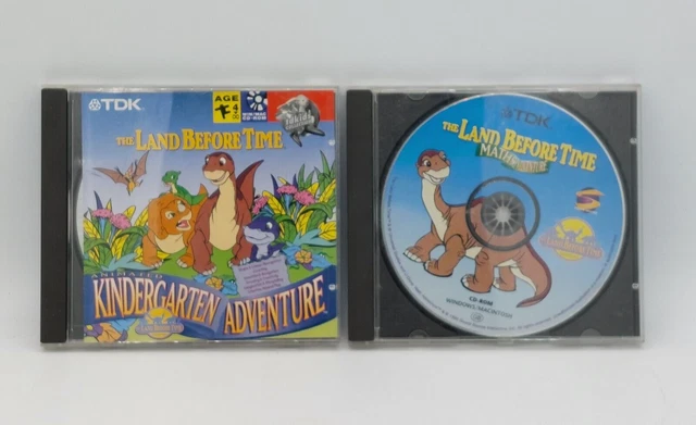 2 THE LAND Before Time PC CD-Roms Kindergarten Adventure Maths ...