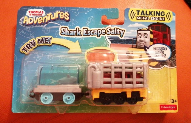 THOMAS & FRIENDS Adventures Shark Escape Salty Talking Metal Engine ...