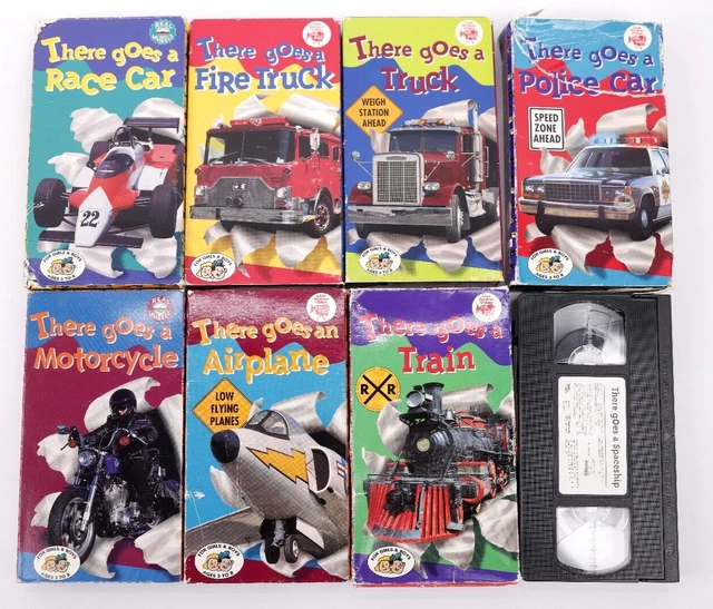 THERE GOES A 8 VHS Lot Race Car/Fire Truck/Truck/ Police Car & More £18 ...