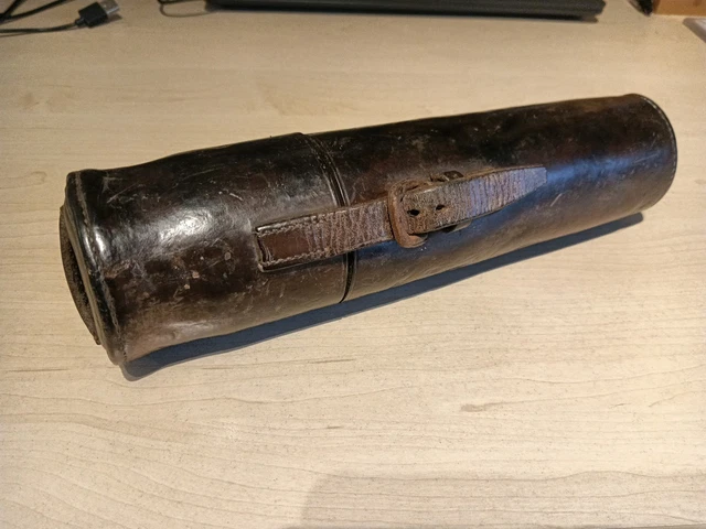 MILITARY TYPE LEATHER Telescope Case Lee Enfield No 4 T Sniper Kit? Tel ...