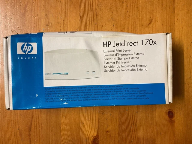 HP JETDIRECT 170X J3258G External Print Server Parallel Port 1x ...