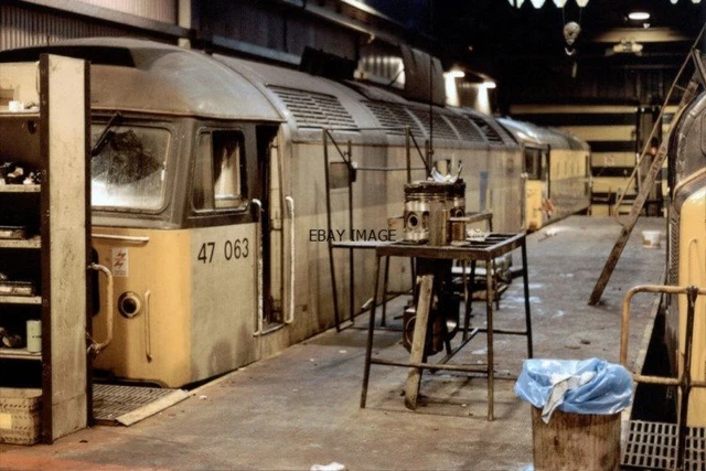 PHOTO CLASS 47 Loco No 47063 - 26011 & 37232 At Eastfield Depot 1991 £2 ...