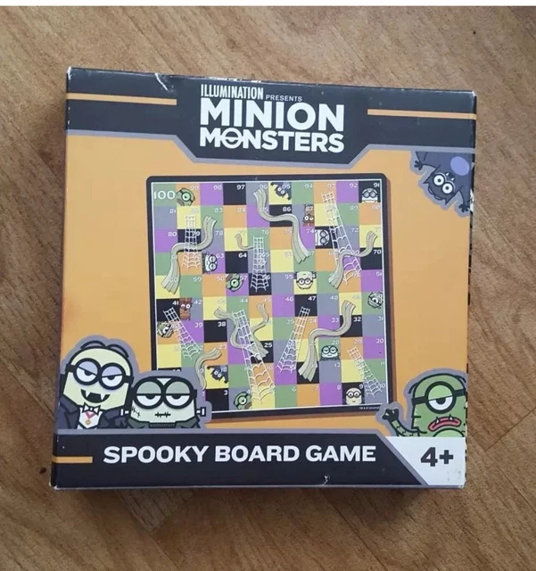 DISNEY MINION MONSTERS Snakes & Ladders Spooky Boardgame complete VGC £ ...