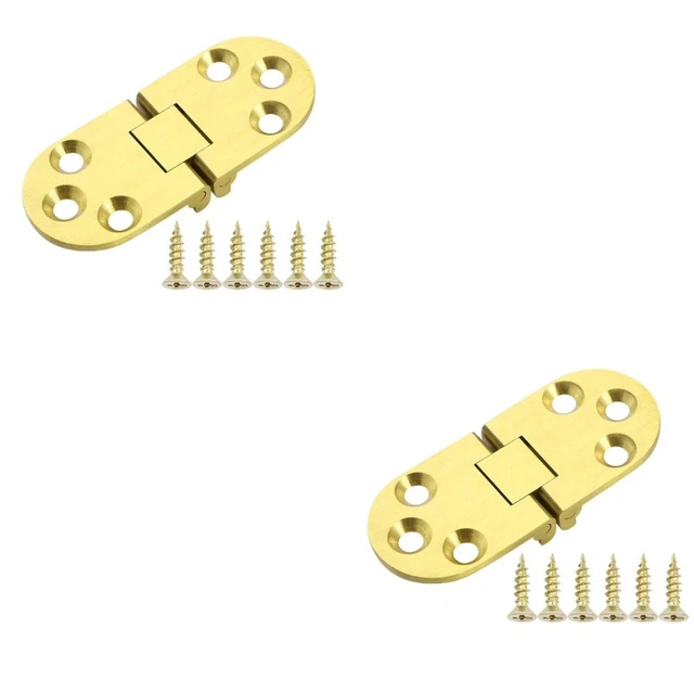 FOLDING HINGES SEMI-CIRCULAR 180 Degree Flap Concealed Hinges £11.49 ...