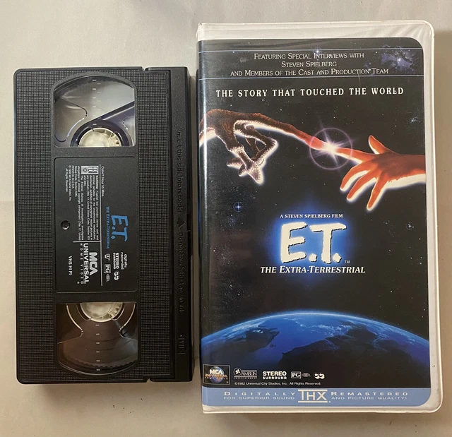 ET VHS THE Extra-Terrestrial 1996 Remastered Film E.T. Clamshell ...