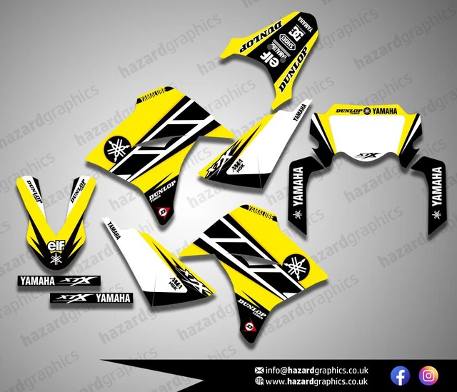 YAMAHA XT 125R, XT-X, XT-R Graphics Kit Stickers Decals (Yellow) £94.99 ...
