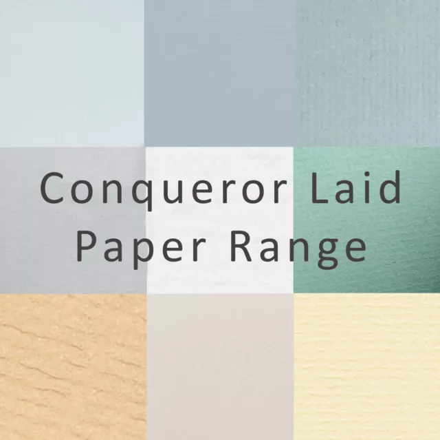 A4 CONQUEROR LAID Paper and Card. Textured 100/160/250/350gsm Premium ...