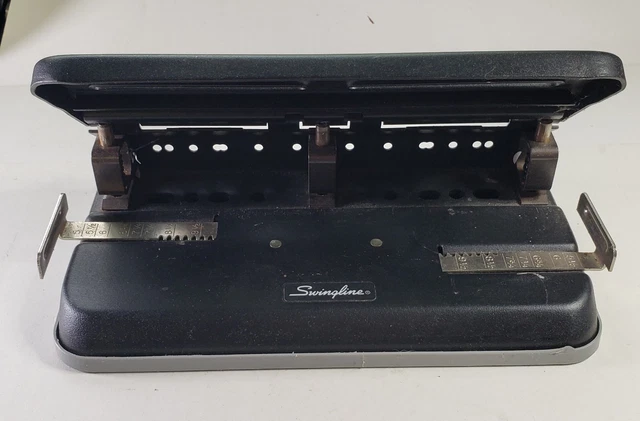 SWINGLINE 74150/250/300 ADJUSTABLE Heavy Duty 3 Hole Punch $19.97 ...