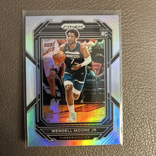 2022 23 Panini Prizm Wendell Moore Jr Rc Argent Prizm Sp Loups Garous