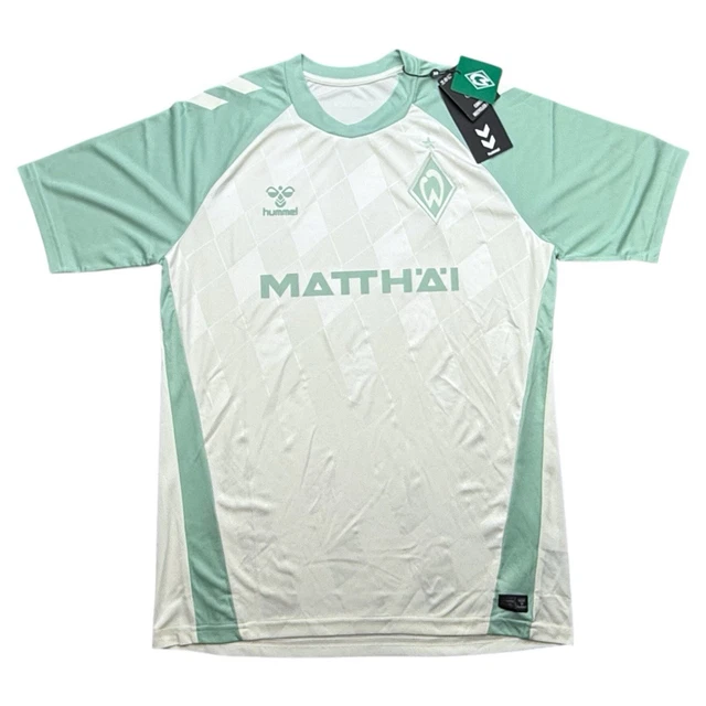 SV WERDER BREMEN Trikot Gr. M 2024-2025 hummel Away Neu Creme EUR 59,99 ...