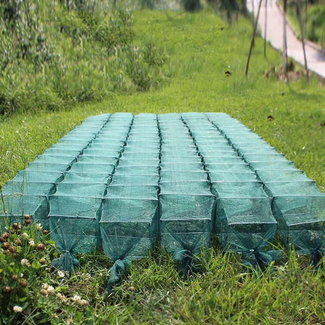 PORTABLE FOLDABLE SQUARE nylon fishing nets, shrimp nets, nets £13.07 ...