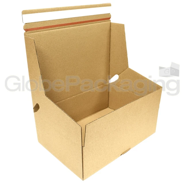 E-COMMERCE CRASH LOCK Boxes With Peel & Seal And Rippa Strips - Pack With Ease £6.98 - PicClick UK