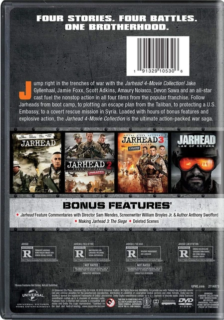 JARHEAD 4MOV CL DVD (DVD) Jake Gyllenhaal Cole Hauser Scott Adkins (US ...