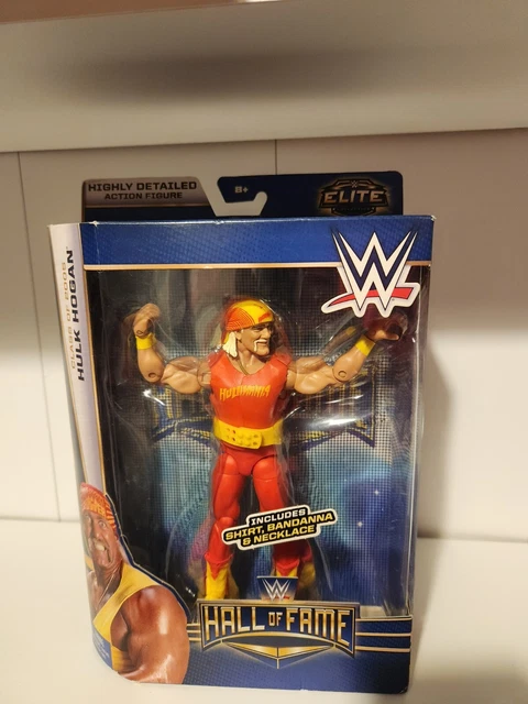 HULK HOGAN WWE Mattel Hall of Fame Elite Hulkamania WWF Boxed Wrestling ...