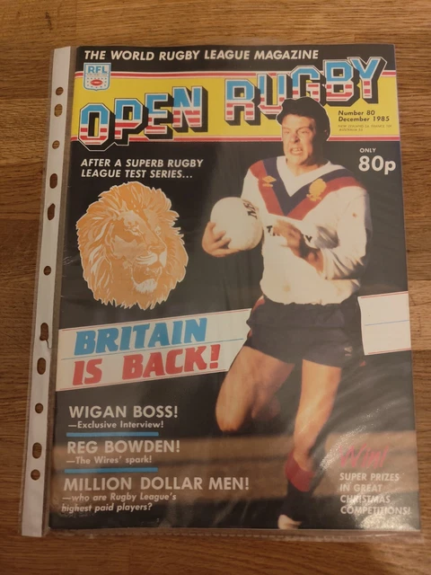 MAGAZINE - OPEN Rugby League Magazine #80 December 1985 £2.50 - PicClick UK