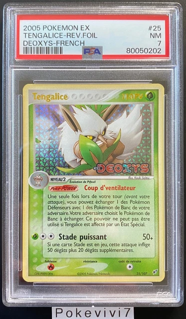 CARTE POKEMON TENGALICE 25/107 Holo REVERSE Bloc EX Deoxys PSA 7 FR EUR 179,90 - PicClick IT