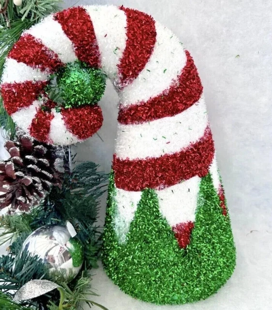 CANDY CANE GRINCH Hat Tree Topper Elf Christmas Tree Topper Decoration ...