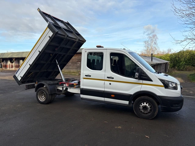2021 71 REG ford transit crew cab tipper 7 seats new wet belt just ...