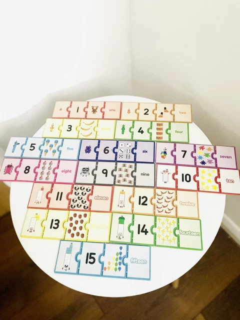 CBEEBIES NUMBERBLOCKS / Number Blocks characters 1-15 puzzle - 60 ...