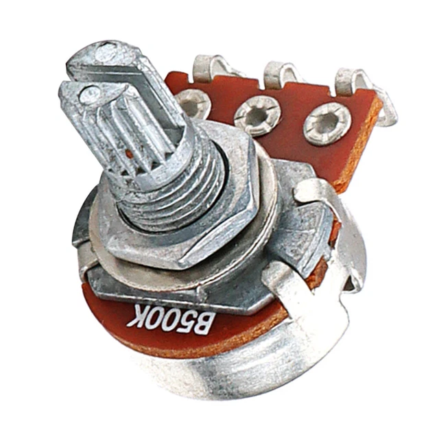 MINI GUITAR POTENTIOMETER Short Shaft Linear Taper Potentiometer Guitar ...
