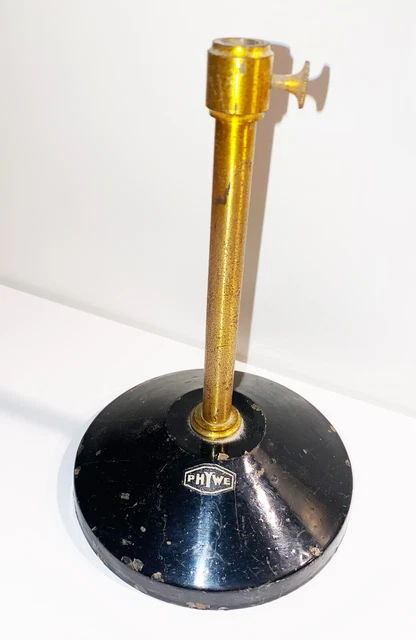 STATIV STANDFUSS MESSING Antik Lehrmittel Physik PHYWE k. Leybold, Neva EUR 30,50 - PicClick DE