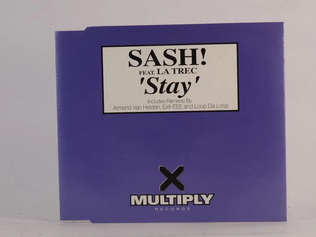 SASH FT LA TREC STAY (J97) 5 pistes CD pochette photo unique MULTIPLIER ...