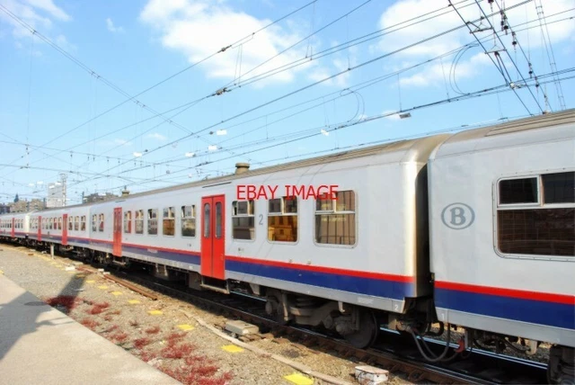PHOTO SNCB/NMBS Type M4 Open 2Nd Class Coach No 52357 (Uic No 50 88 20 ...
