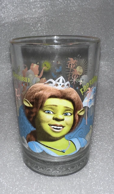 MCDONALDS SHREK THE Third Glass Cup Shrek DreamWorks 2007 Vintage ...